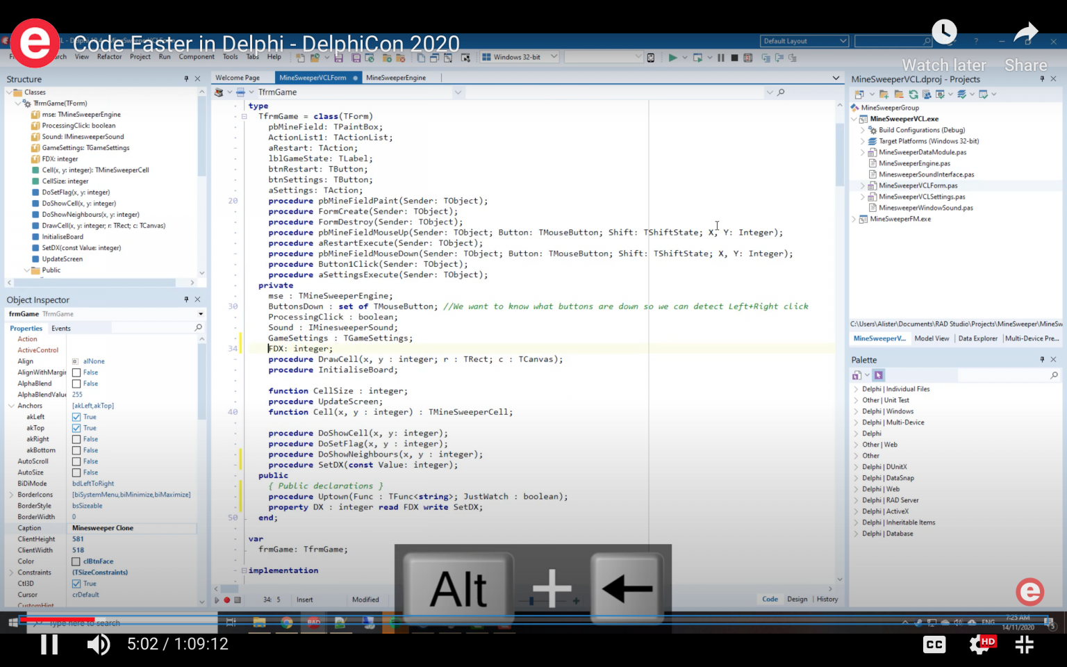 [DelphiCon 요약] 델파이 코드 빠르게 작성하기 (Code Faster in Delphi) – 데브기어